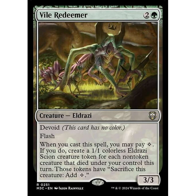 MtG Modern Horizons 3 Commander Rare Vile Redeemer #251 - Walmart.com
