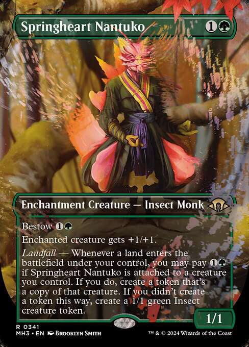 MtG Modern Horizons 3 Rare Springheart Nantuko [Borderless FOIL] #341 ...