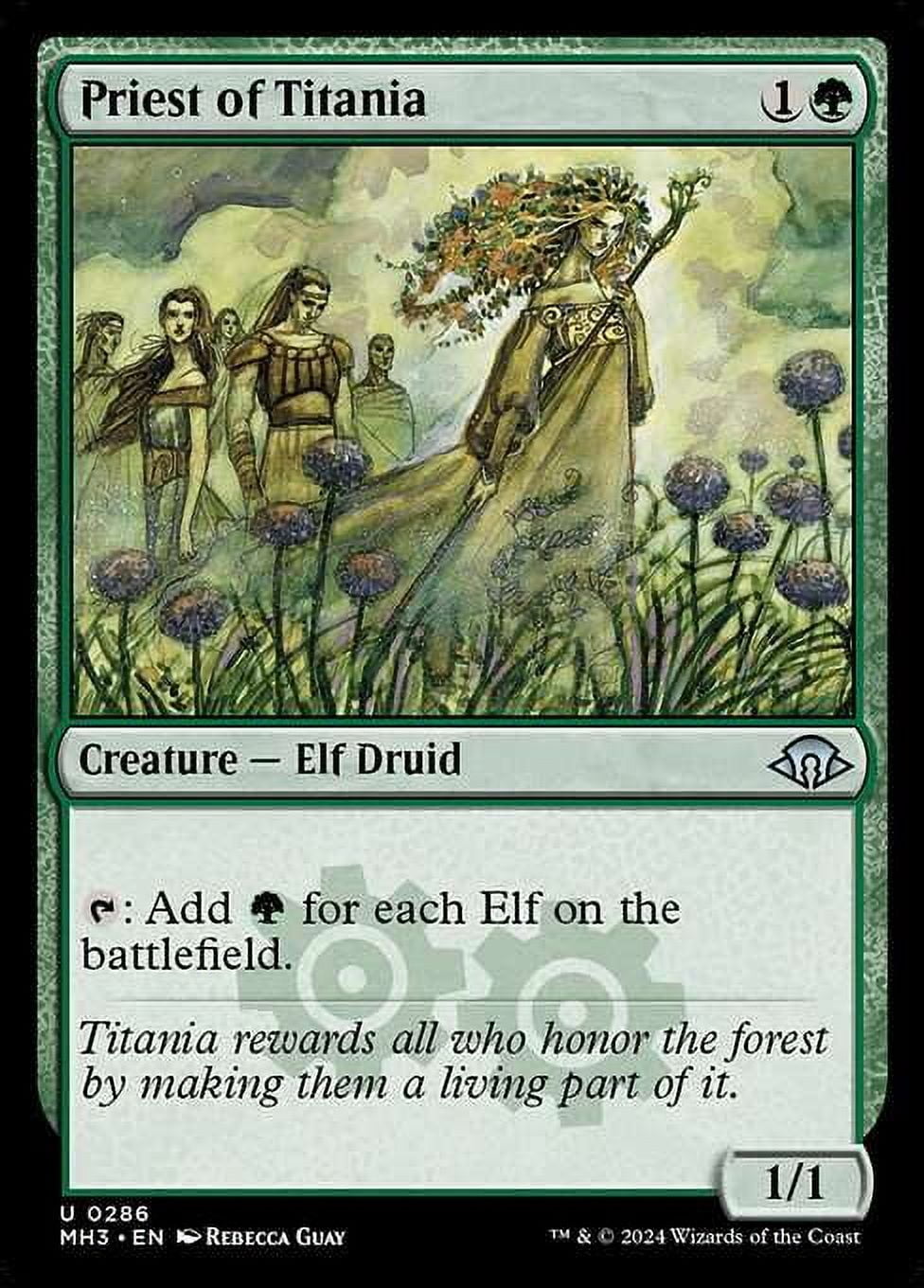 MtG Modern Horizons 3 Uncommon Priest of Titania (FOIL) #286 - Walmart.com