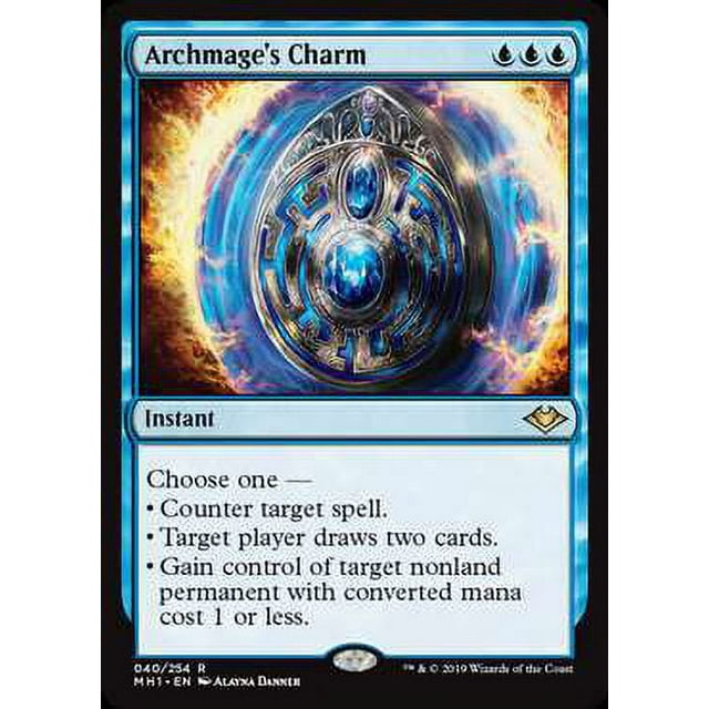 MtG Modern Horizons Rare Archmage's Charm #40 - Walmart.com