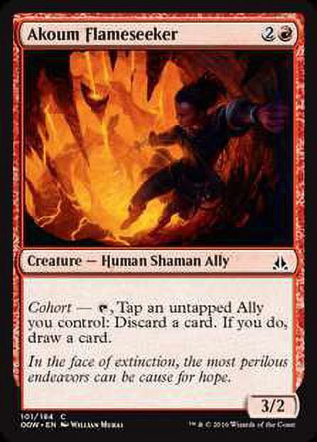 MtG Oath of the Gatewatch Common Akoum Flameseeker (Foil) #101 ...