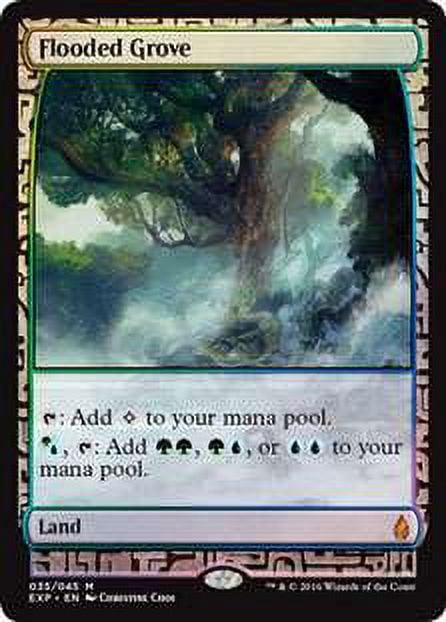 MtG Oath of the Gatewatch Mythic Rare FOIL Flooded Grove (Zendikar ...