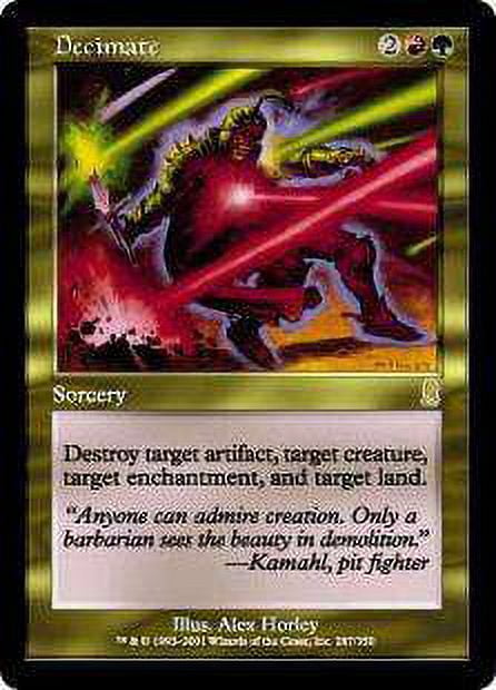 MtG Odyssey Rare Decimate #287 - Walmart.com