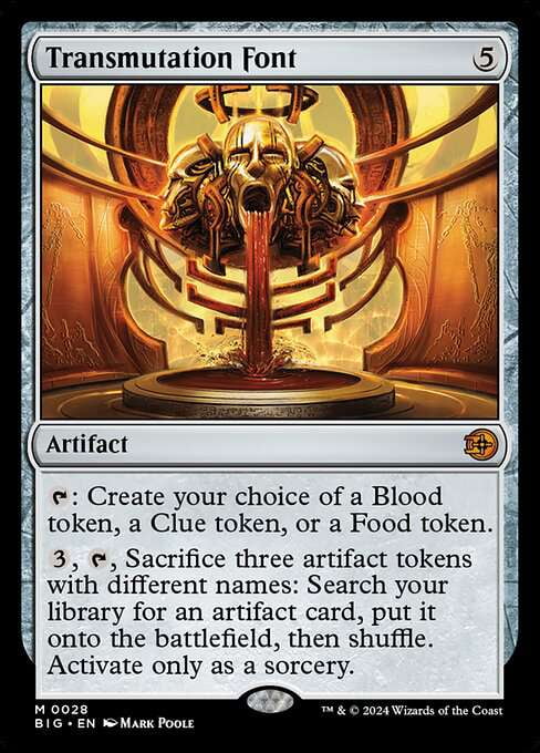 MtG Outlaws of Thunder Junction The Big Score Mythic Rare Transmutation Font #28 - Walmart.com