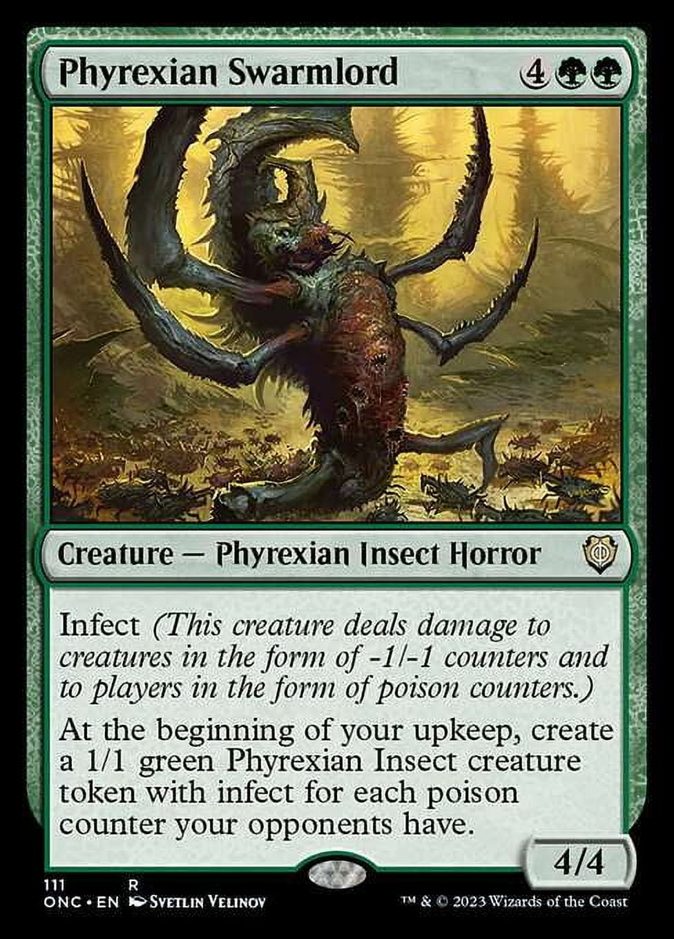 MtG Phyrexia: All Will Be One Commander Rare Phyrexian Swarmlord #111 ...