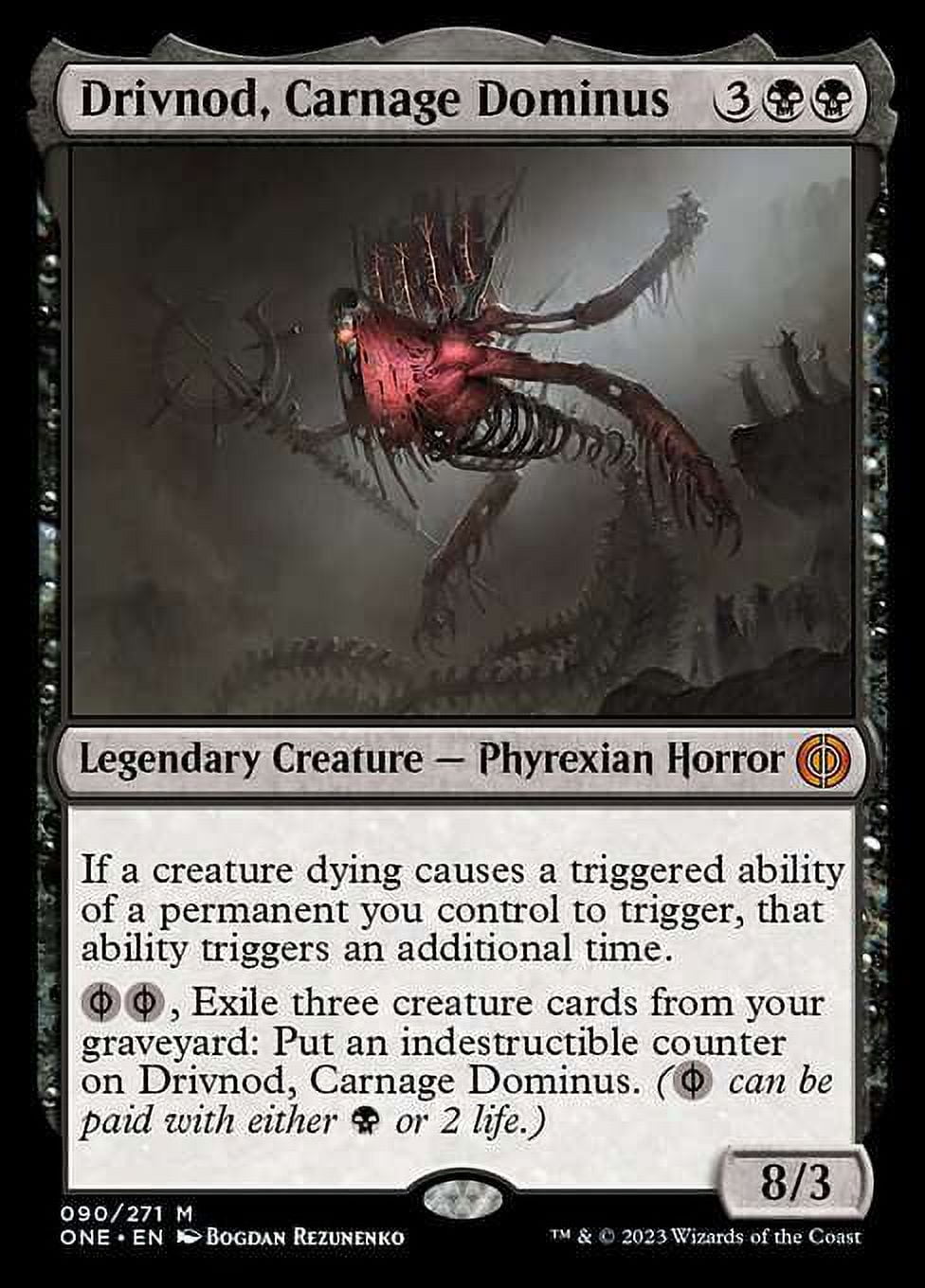 MtG Phyrexia: All Will Be One Mythic Rare Drivnod, Carnage Dominus #90 ...
