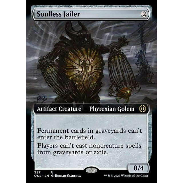 MtG Phyrexia: All Will Be One Rare Soulless Jailer (Extended Art FOIL ...
