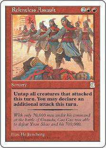 MtG Portal Three Kingdoms Rare Relentless Assault #119 - Walmart.com
