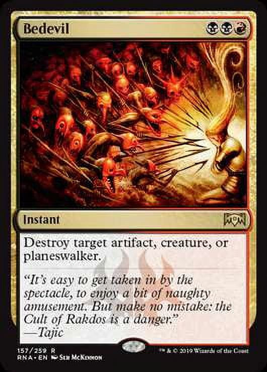 MtG Ravnica Allegiance Rare Bedevil #157 - Walmart.com