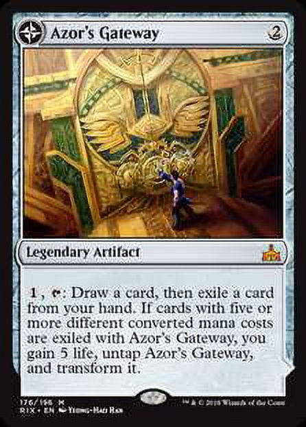 MtG Rivals of Ixalan Mythic Rare Azor's Gateway #176 - Walmart.com