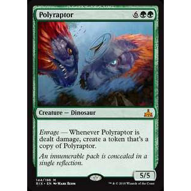 MtG Rivals of Ixalan Mythic Rare Polyraptor - Walmart.com