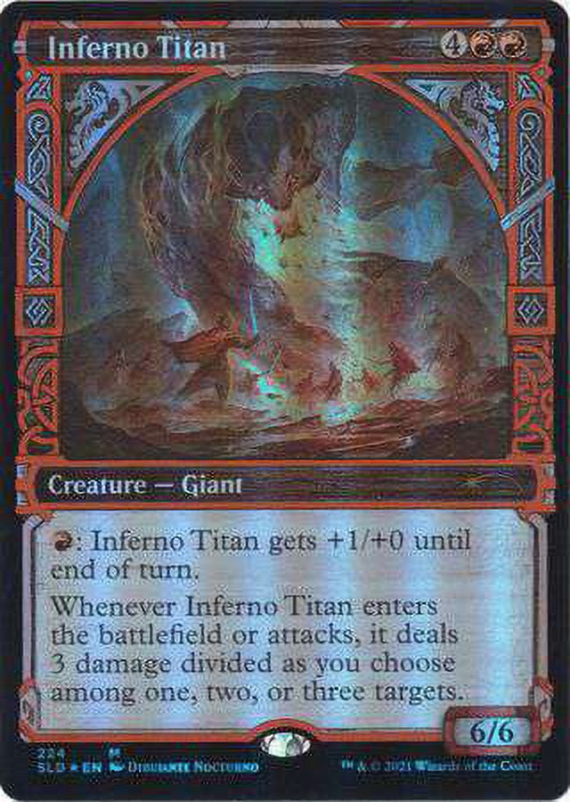 MtG Secret Lair Drop Series Mythic Rare Inferno Titan (Foil) #160 ...