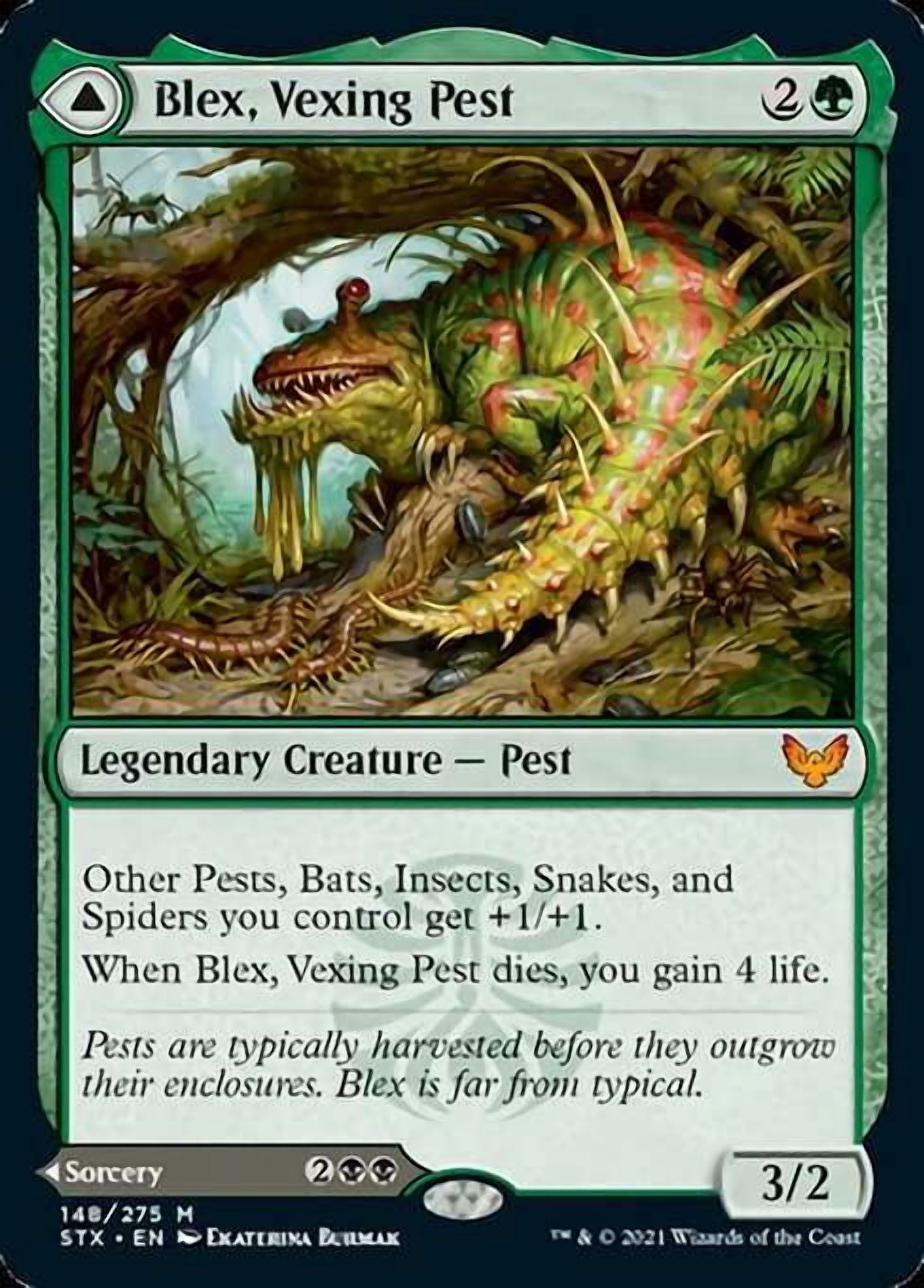 MtG Strixhaven: School of Mages Mythic Rare Blex, Vexing Pest // Search ...