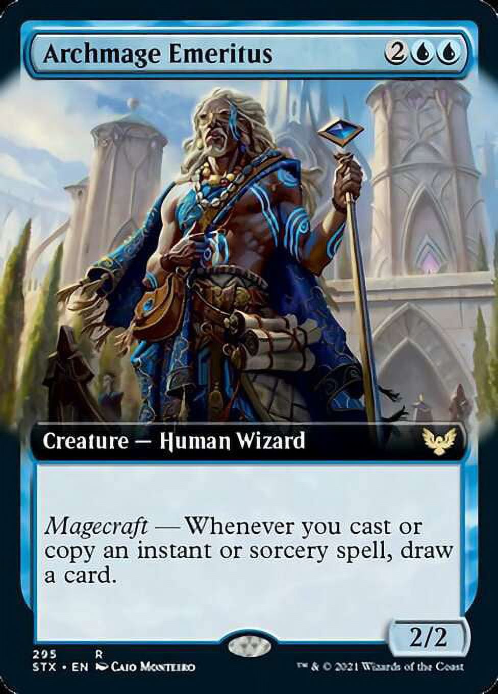 MtG Strixhaven: School of Mages Rare Archmage Emeritus (Extended Art ...
