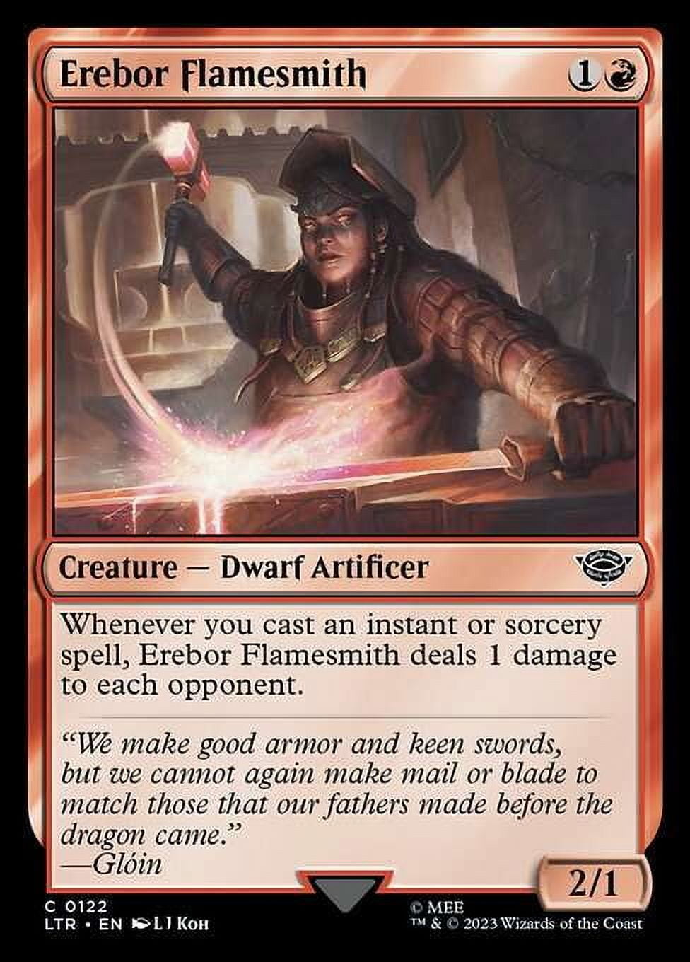 MtG Tales of Middle-Earth Common Erebor Flamesmith #122 - Walmart.com