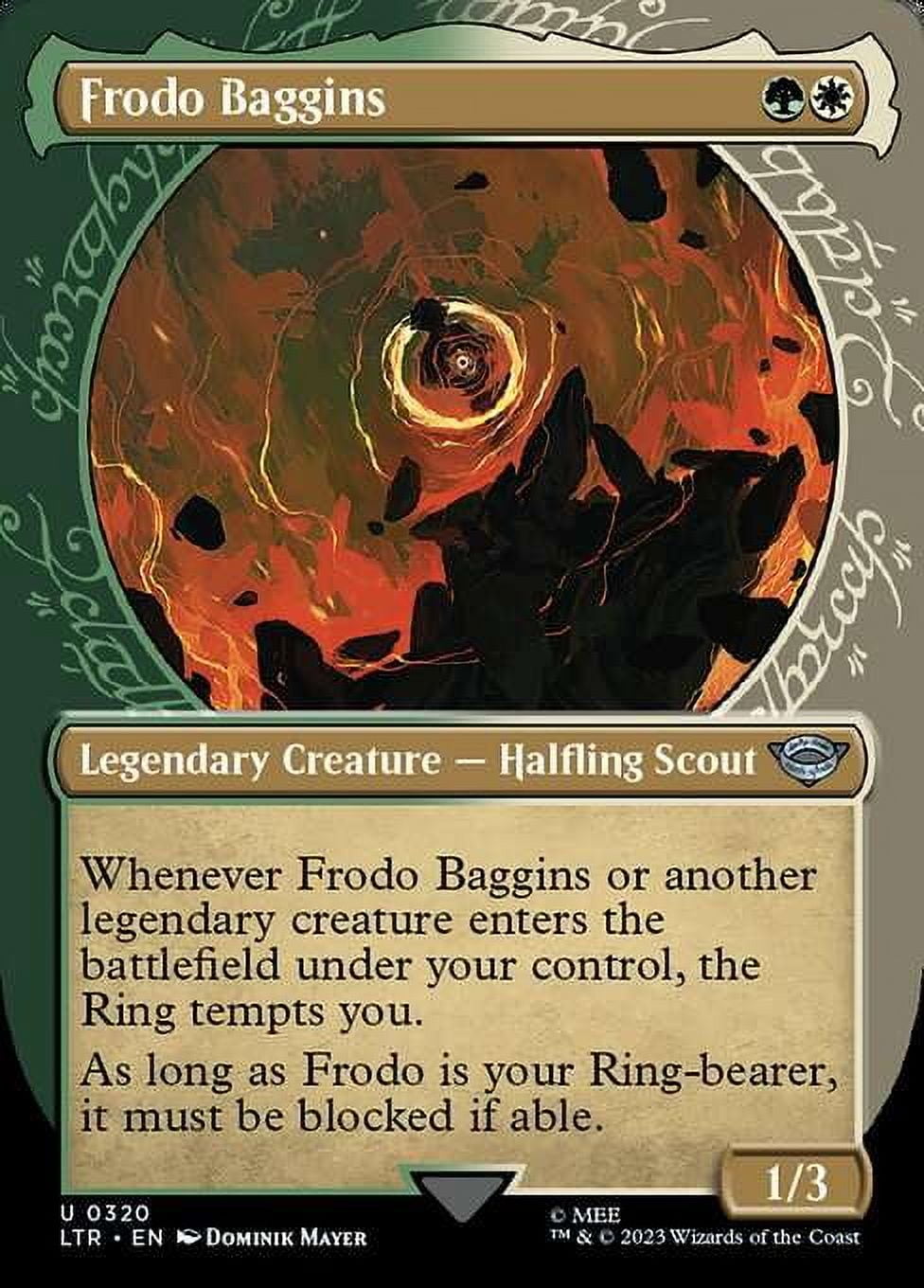MtG Tales of Middle-Earth Uncommon Frodo Baggins (Showcase) #320 ...