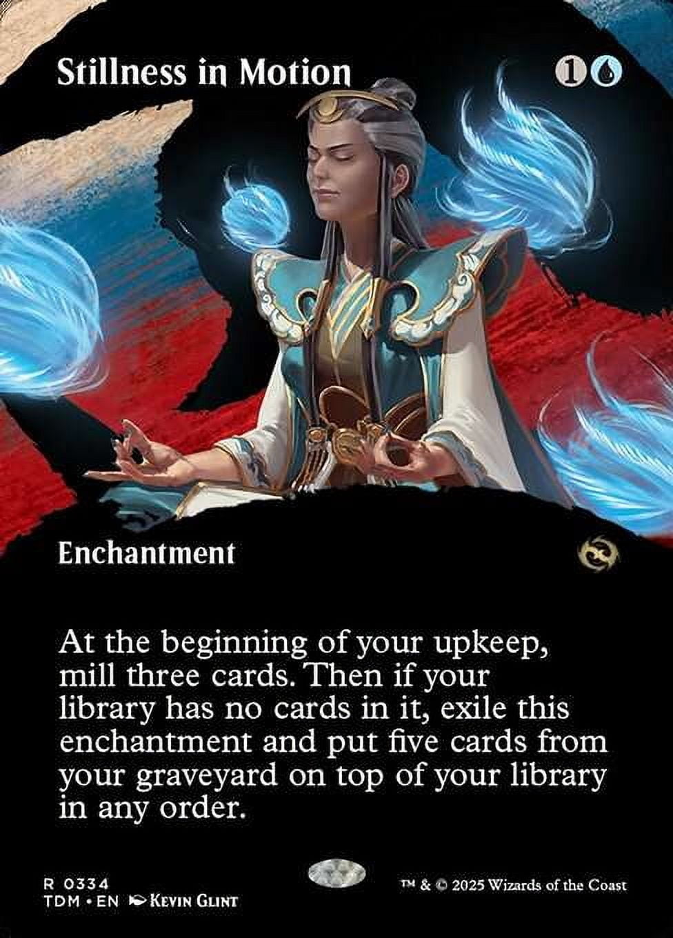 MtG Tarkir: Dragonstorm Rare Stillness in Motion (Borderless Clan ...