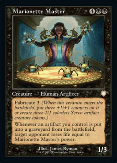 MtG The Brothers' War Commander Rare Marionette Master [Old-Frame Bonus ...