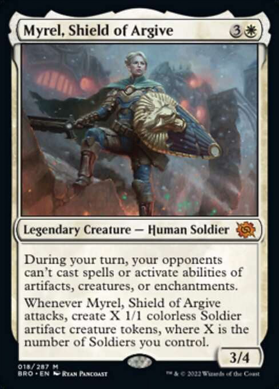 MtG The Brothers' War Mythic Rare Myrel, Shield of Argive #18 - Walmart.com