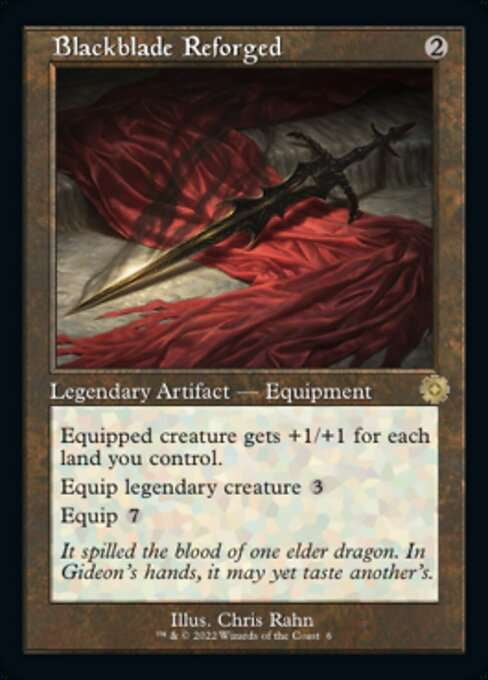MtG The Brothers' War Retro Artifacts Rare Blackblade Reforged (Retro ...