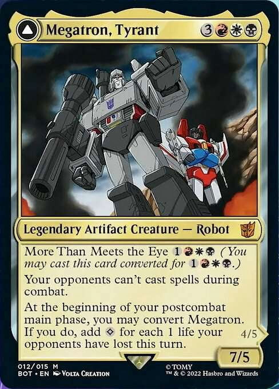 MtG The Brothers' War Transformers Megatron, Tyrant // Megatron ...