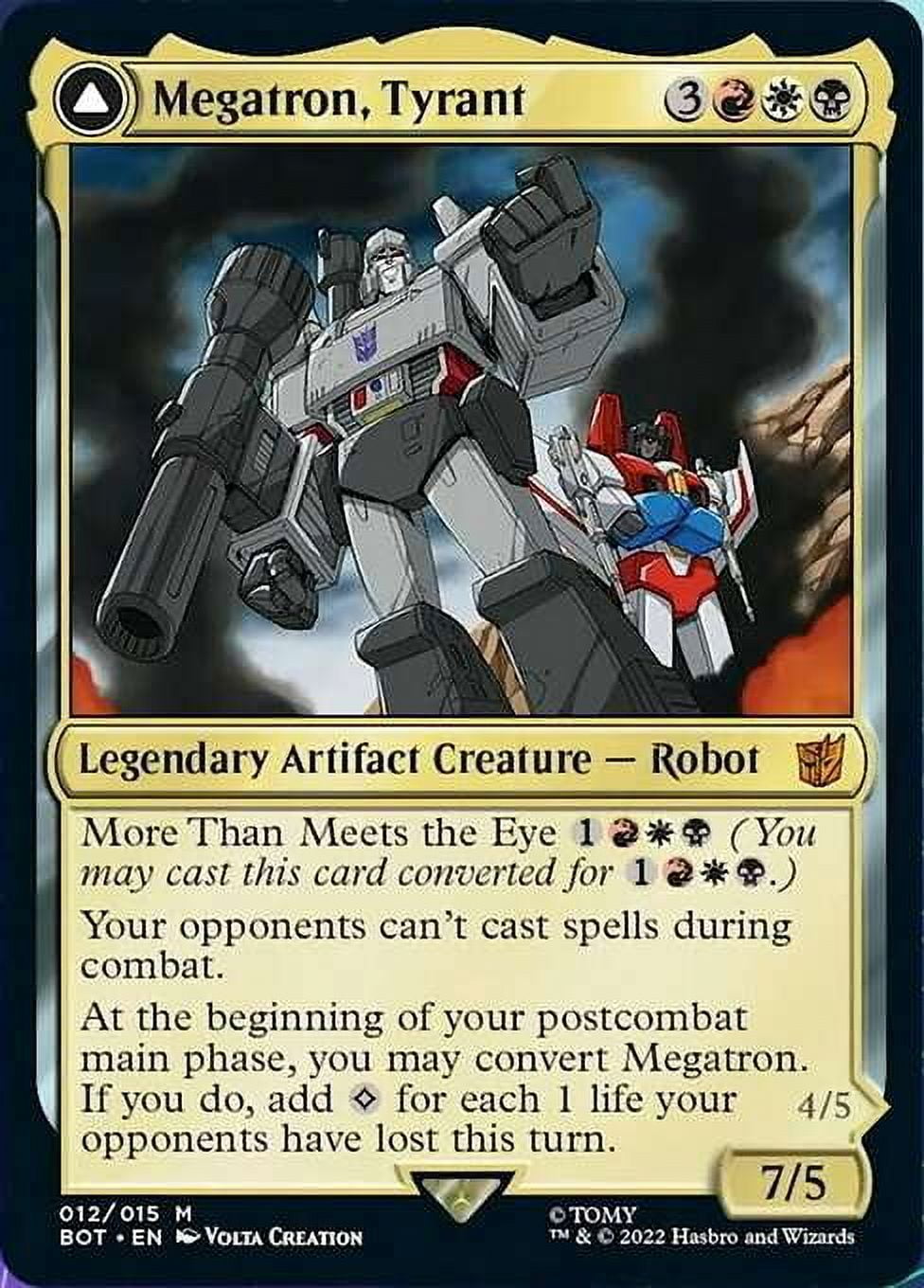 MtG The Brothers' War Transformers Mythic Rare Megatron, Tyrant ...