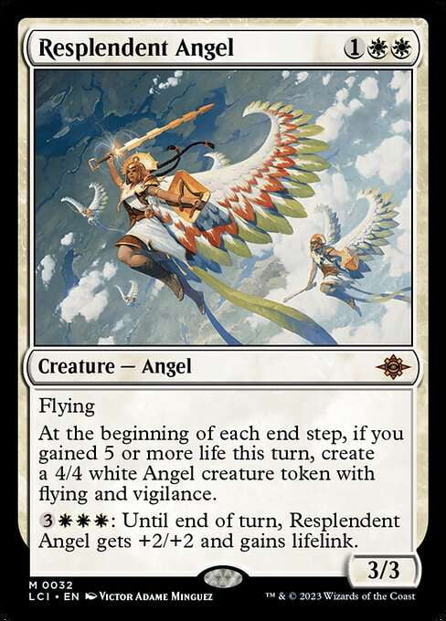 MtG The Lost Caverns of Ixalan Mythic Rare Resplendent Angel #32 ...