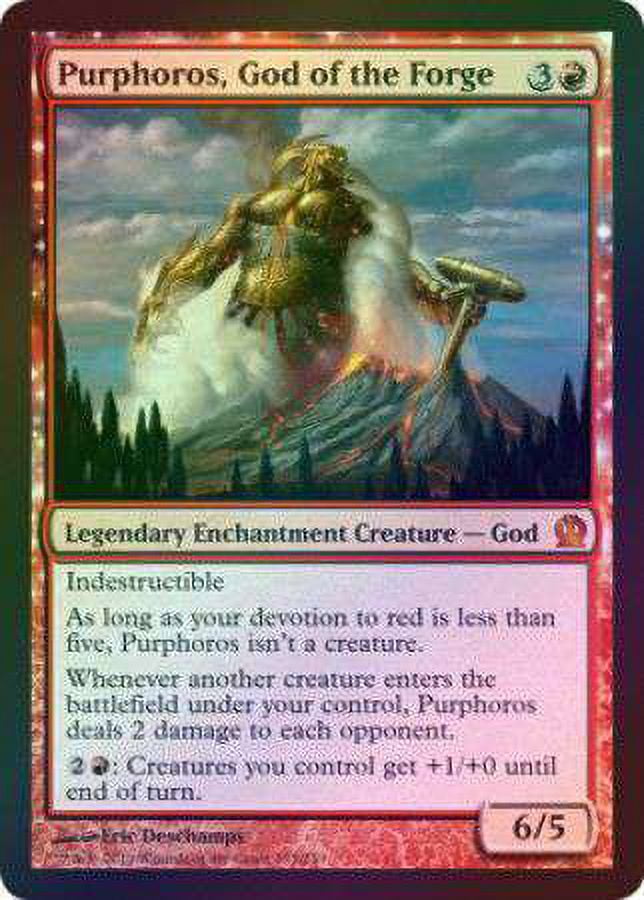 MtG Theros Mythic Rare Purphoros, God of the Forge (Foil) #135 ...