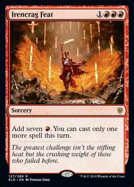 MtG Throne of Eldraine Rare Irencrag Feat #127 - Walmart.com