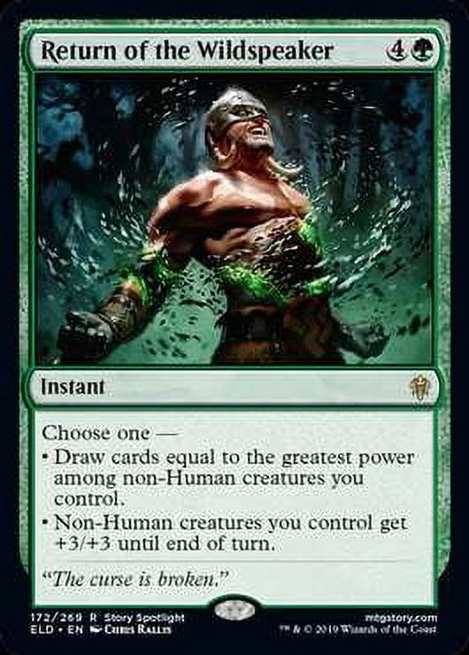 MtG Throne of Eldraine Rare Return of the Wildspeaker (Foil) - Walmart.com
