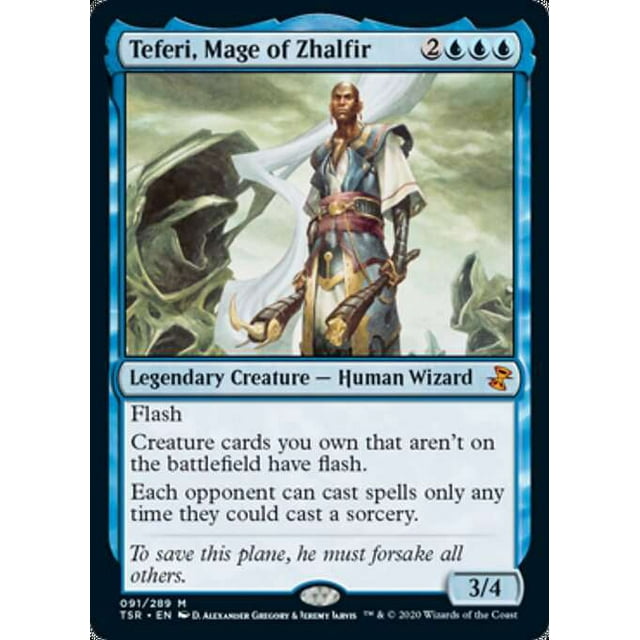 MtG Time Spiral Remastered Mythic Rare Teferi, Mage of Zhalfir (Foil ...