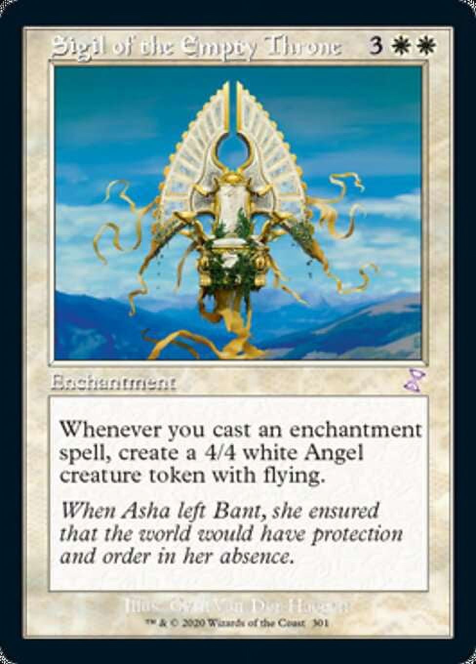 MtG Time Spiral Remastered Sigil of the Empty Throne (Foil Timeshifted ...