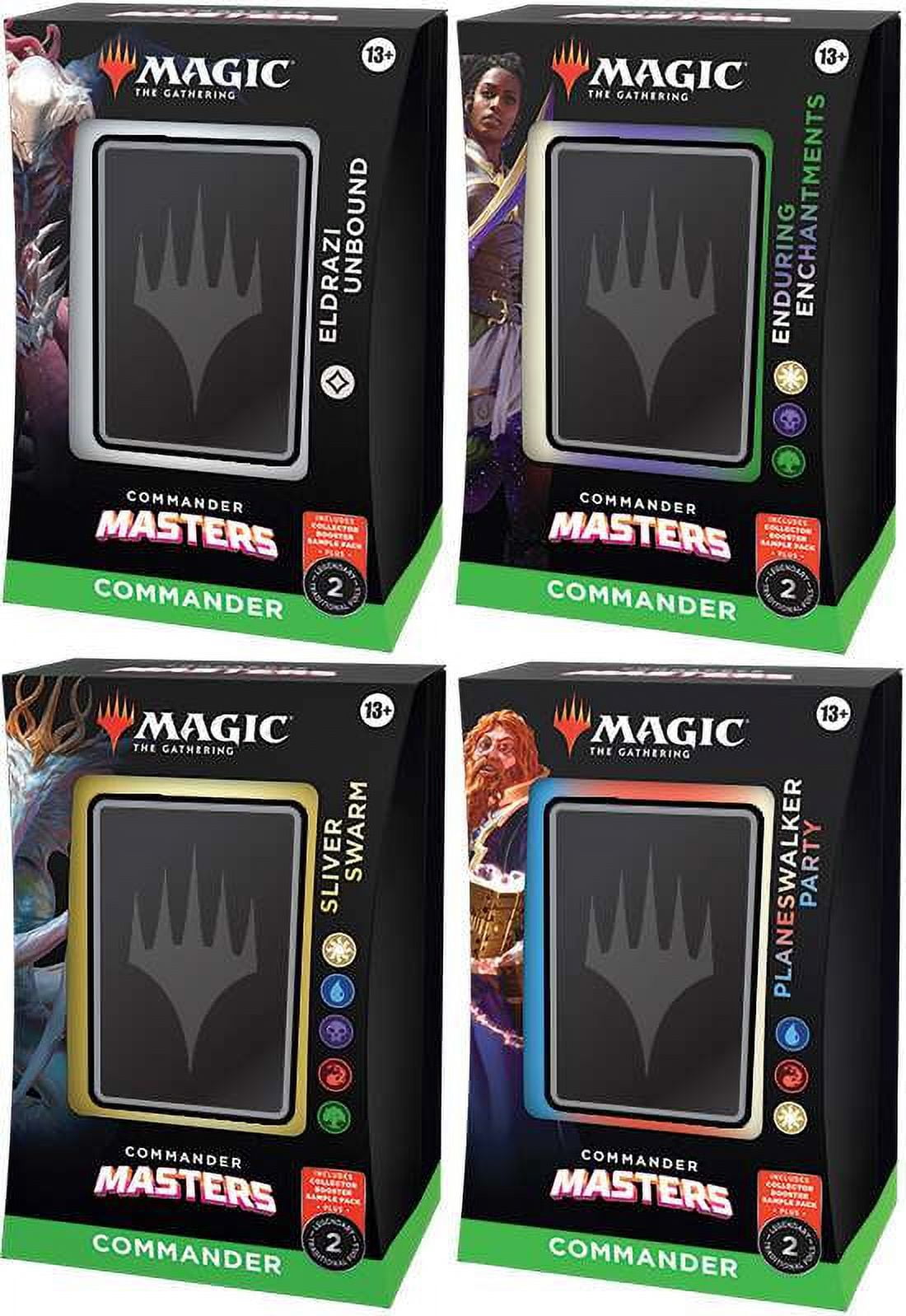 MtG Trading Card Game Commander Masters Set of 4 Commander Decks ...