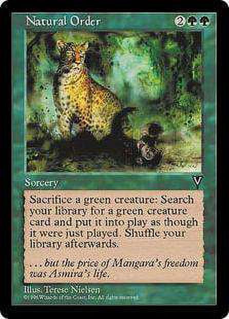 MtG Visions Rare Natural Order - Walmart.com
