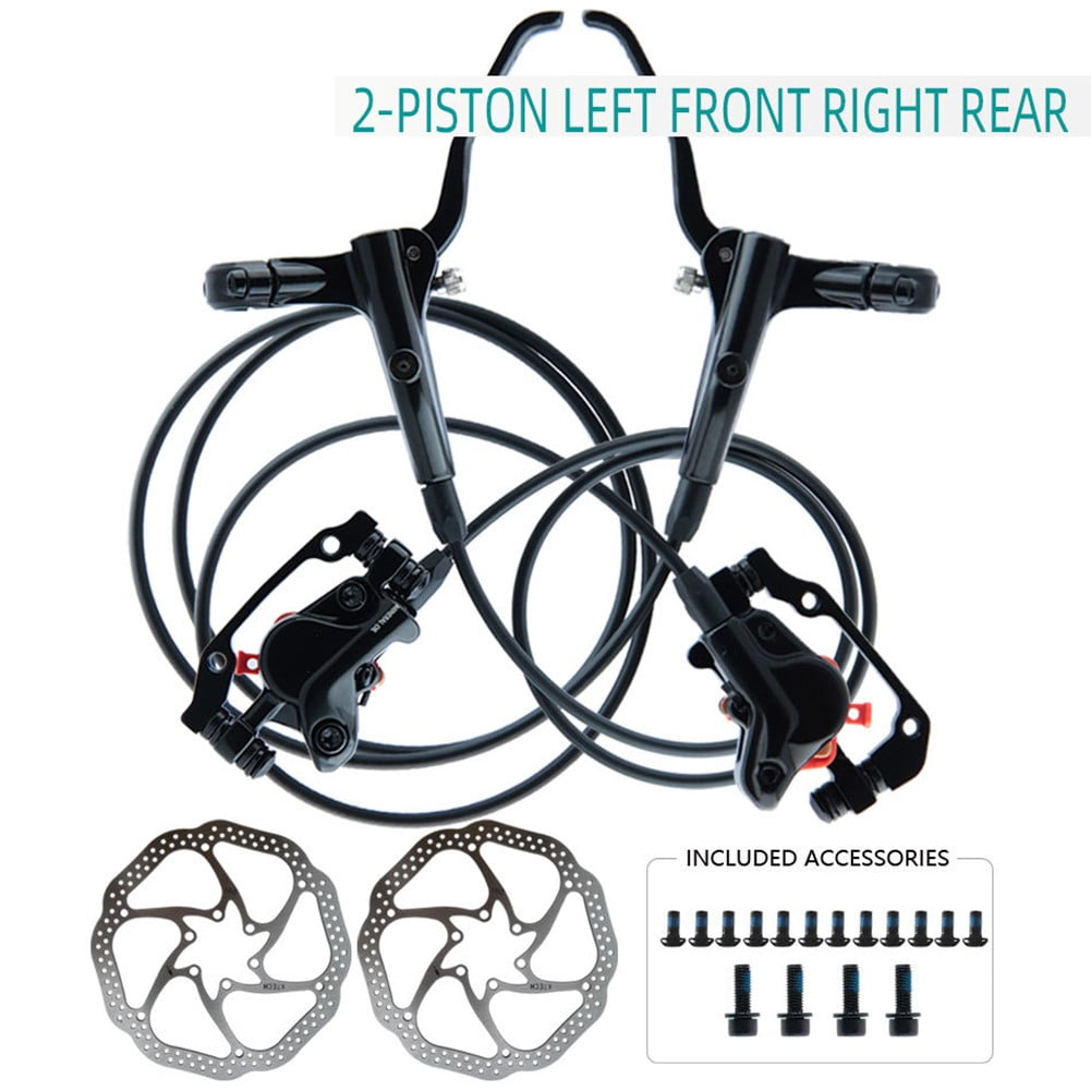 MTB Bike Brake Hydraulic Disc Oil Brakes with Lever Set Pre-Filled with ...