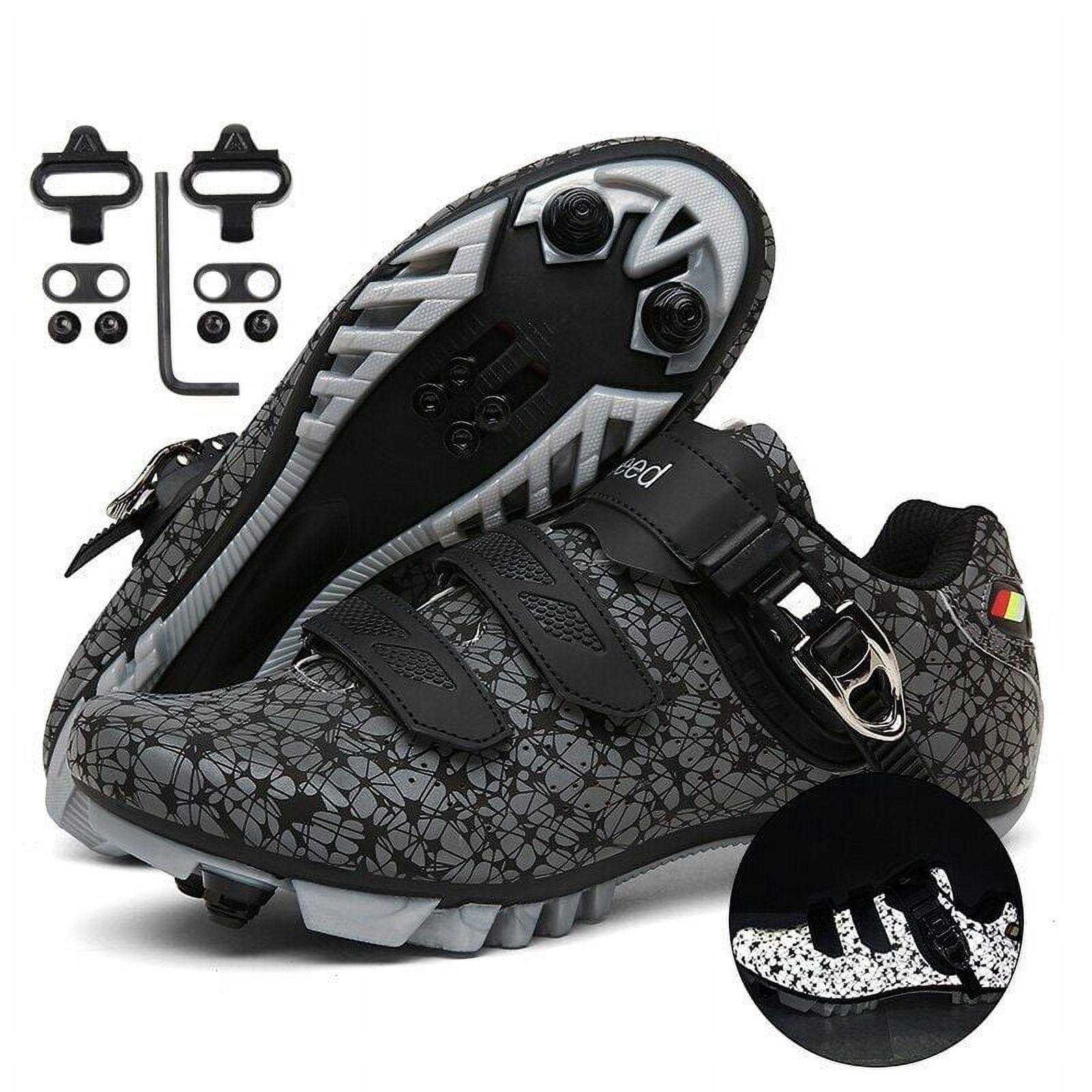 Mtb Cycling Sneaker with Cleats Mens Outdoor Bike Shoes Racing Bicycle Shoes - Walmart.com