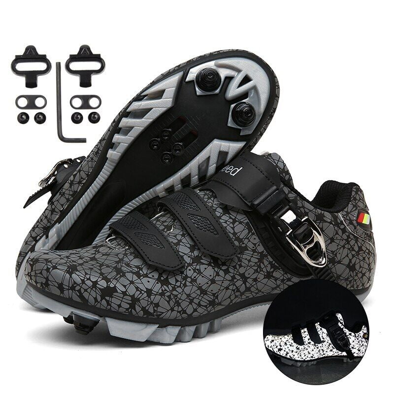 Mtb Cycling Sneaker with Cleats Mens Outdoor Bike Shoes Racing Bicycle ...