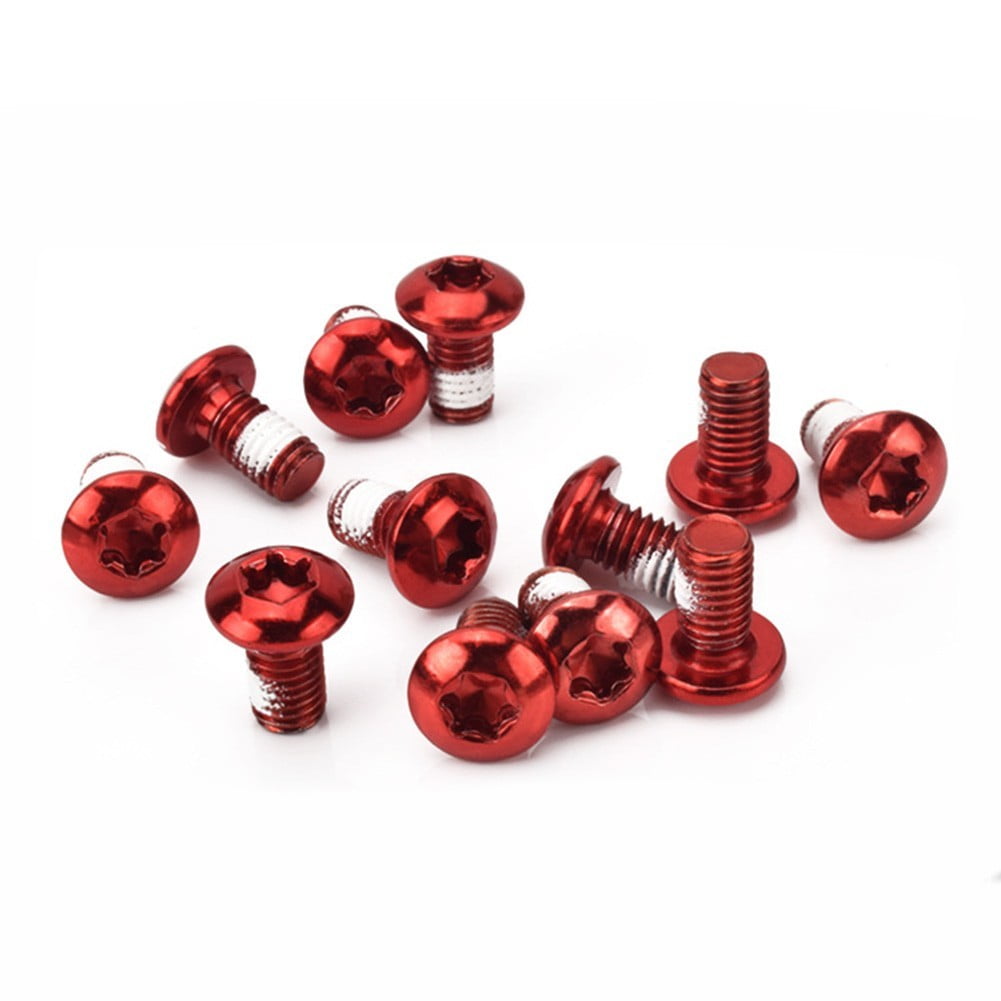 MTB Mountain Bike Stainless Disc Brake Rotor Bolts (12 Pack) M5 x 9mm ...