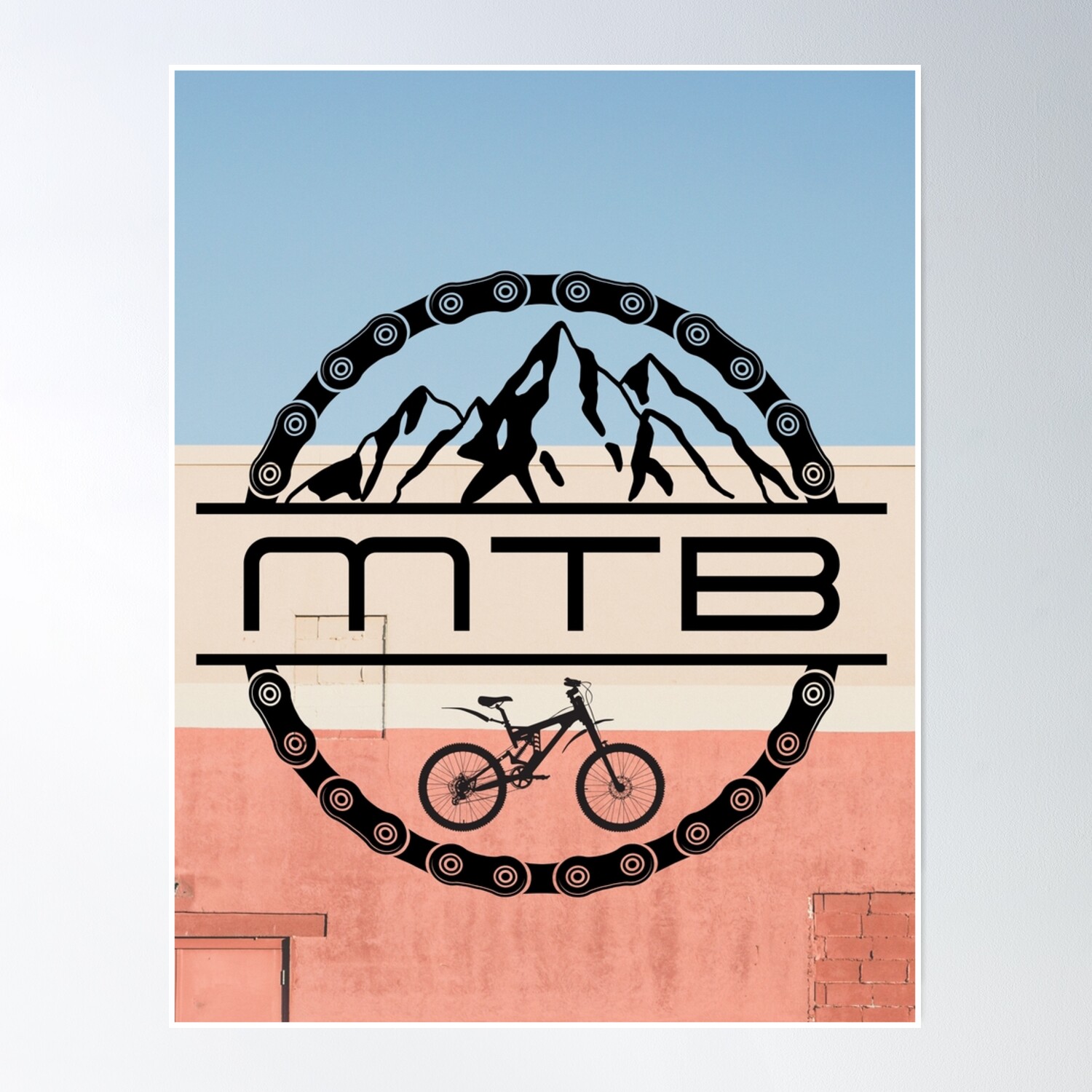 Mtb Poster Wall Art, Modern Wall Decor, 8x12 UNFRAMED - Walmart.com