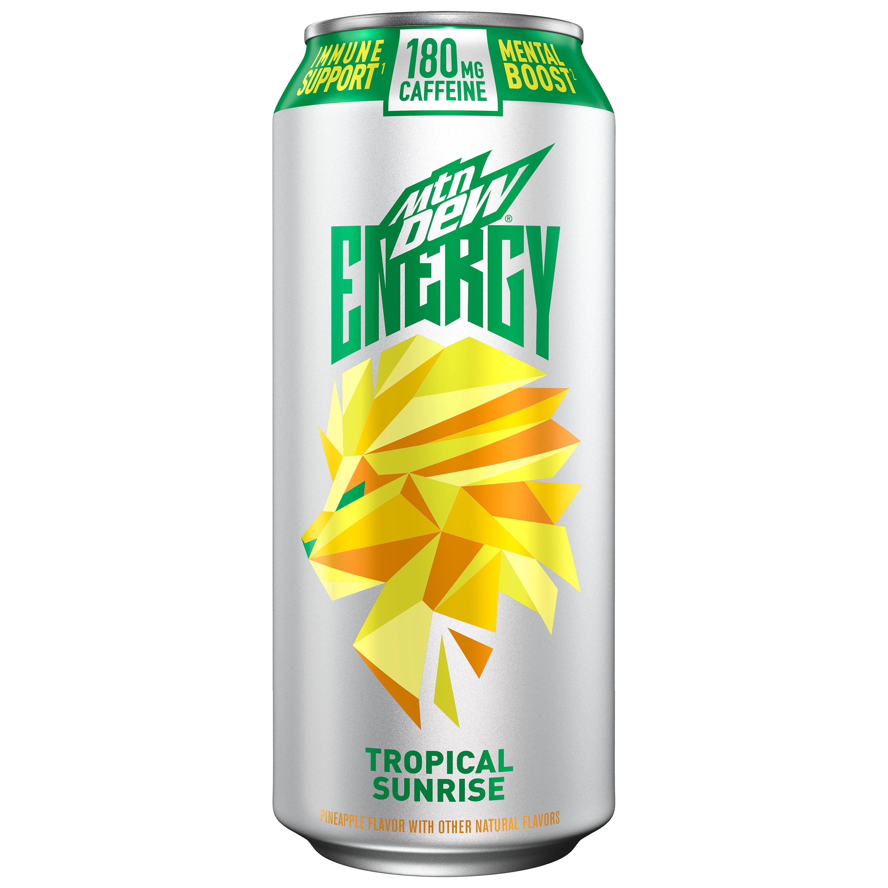 Mtn Dew Energy, Tropical Sunrise, 16 oz Can - Walmart.com