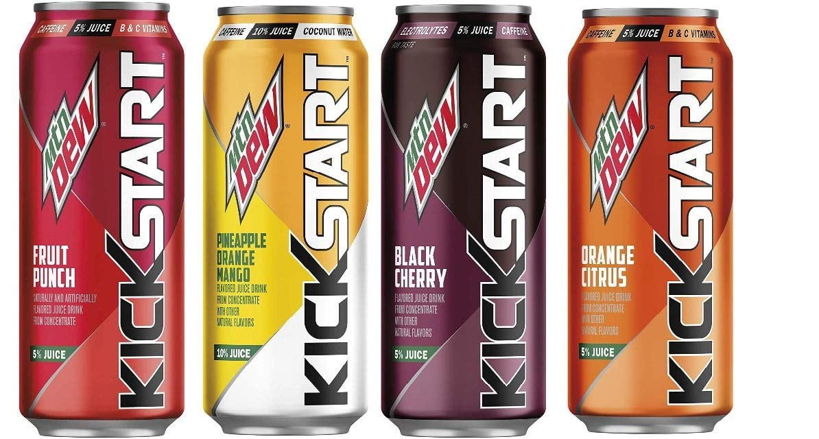 Mtn Dew Kickstart Energy Drink - Paquete de Chile | Ubuy