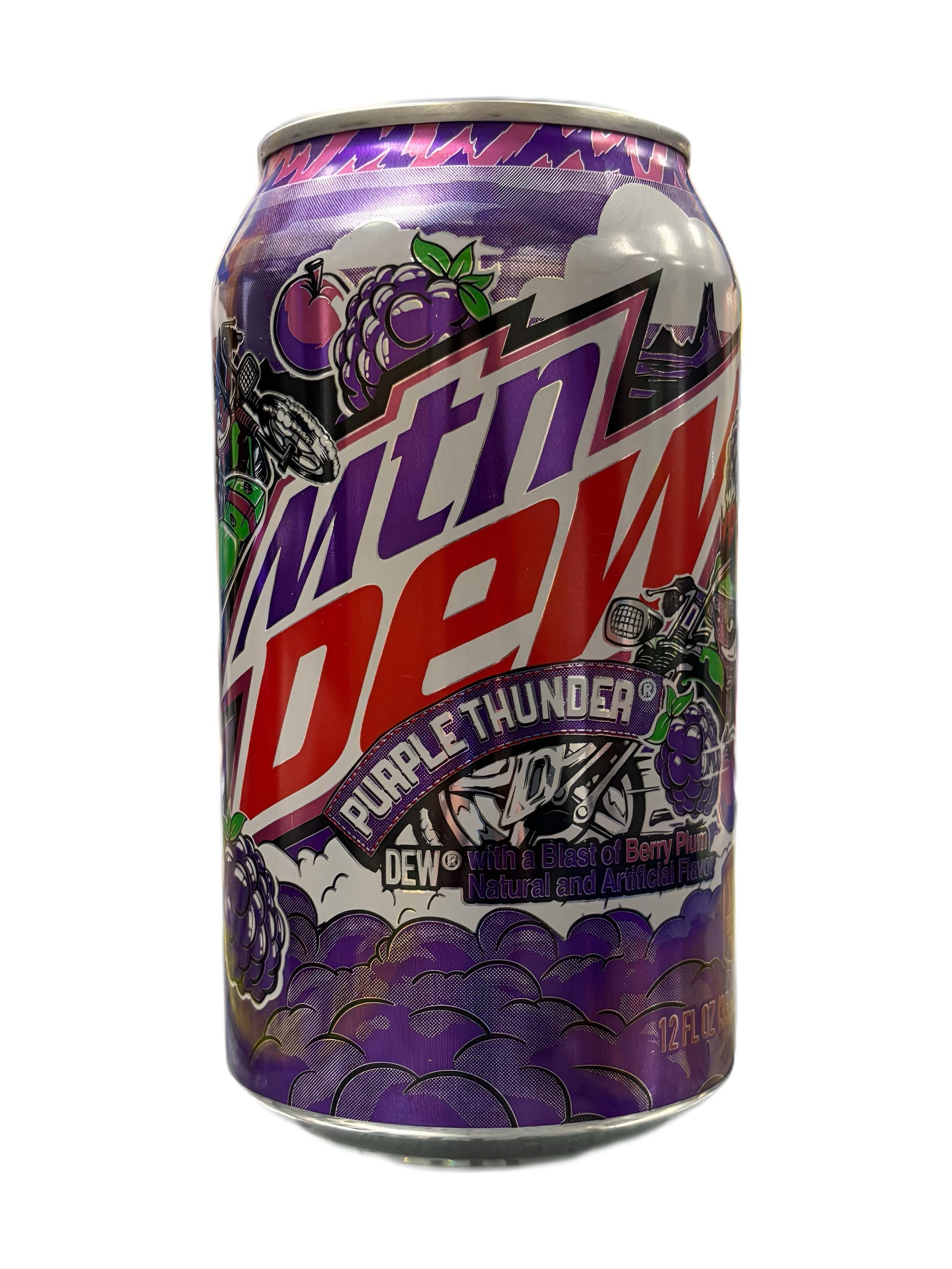 Mtn Dew Purple Thunder Soda DEW With A Blast Of Berry Plum 12 Fl Oz - Walmart.com