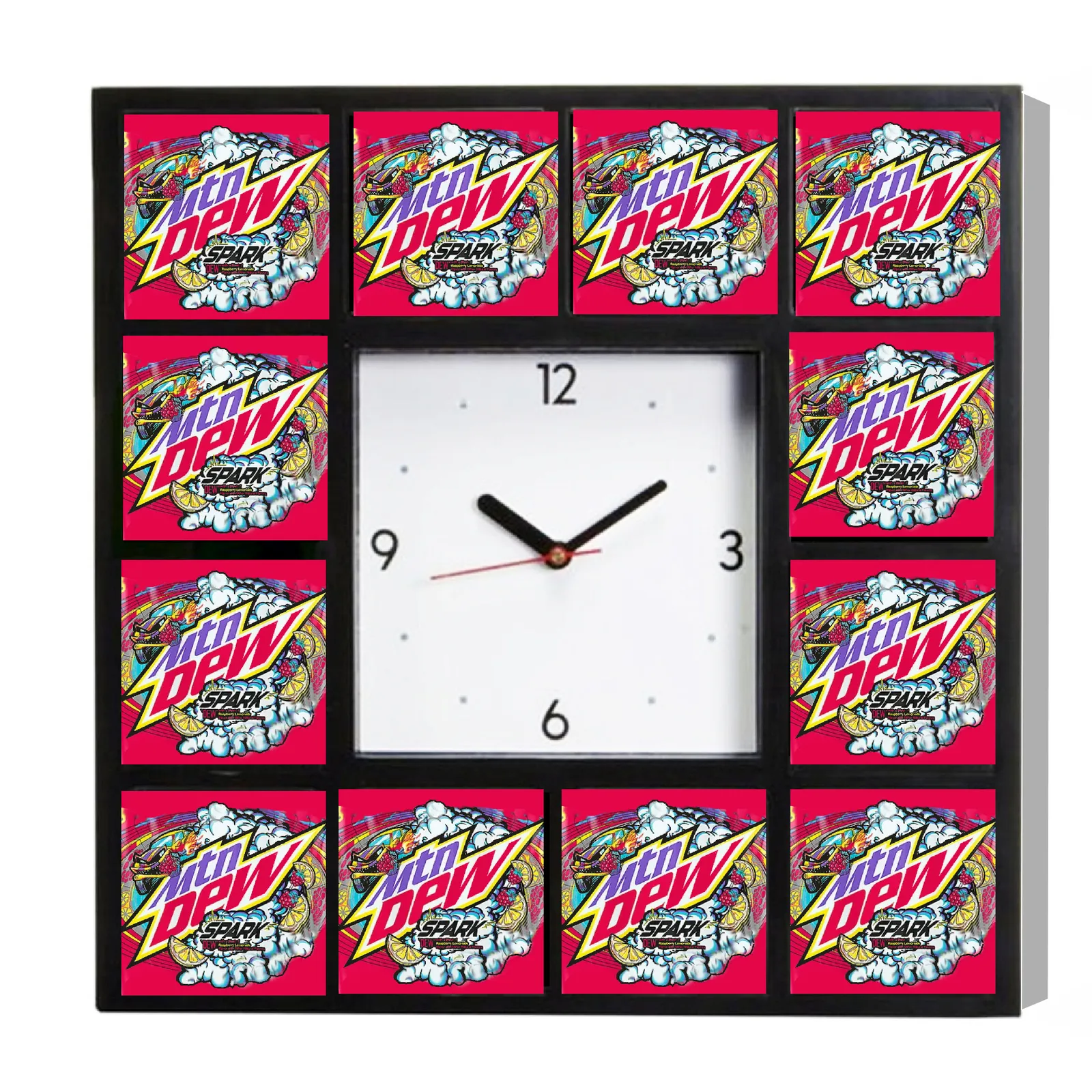 Mtn Dew Spark Flavor Advertising Promo Clock Big 10.5" Not $65 Mt ...