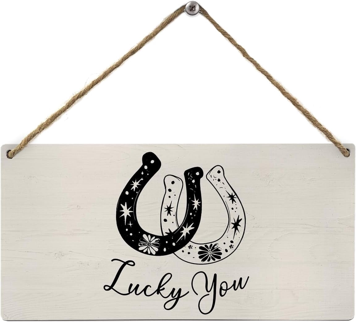 Mtrgdn Western Decor Wild West Aesthetic,Retro Lucky You Print Cowboy ...