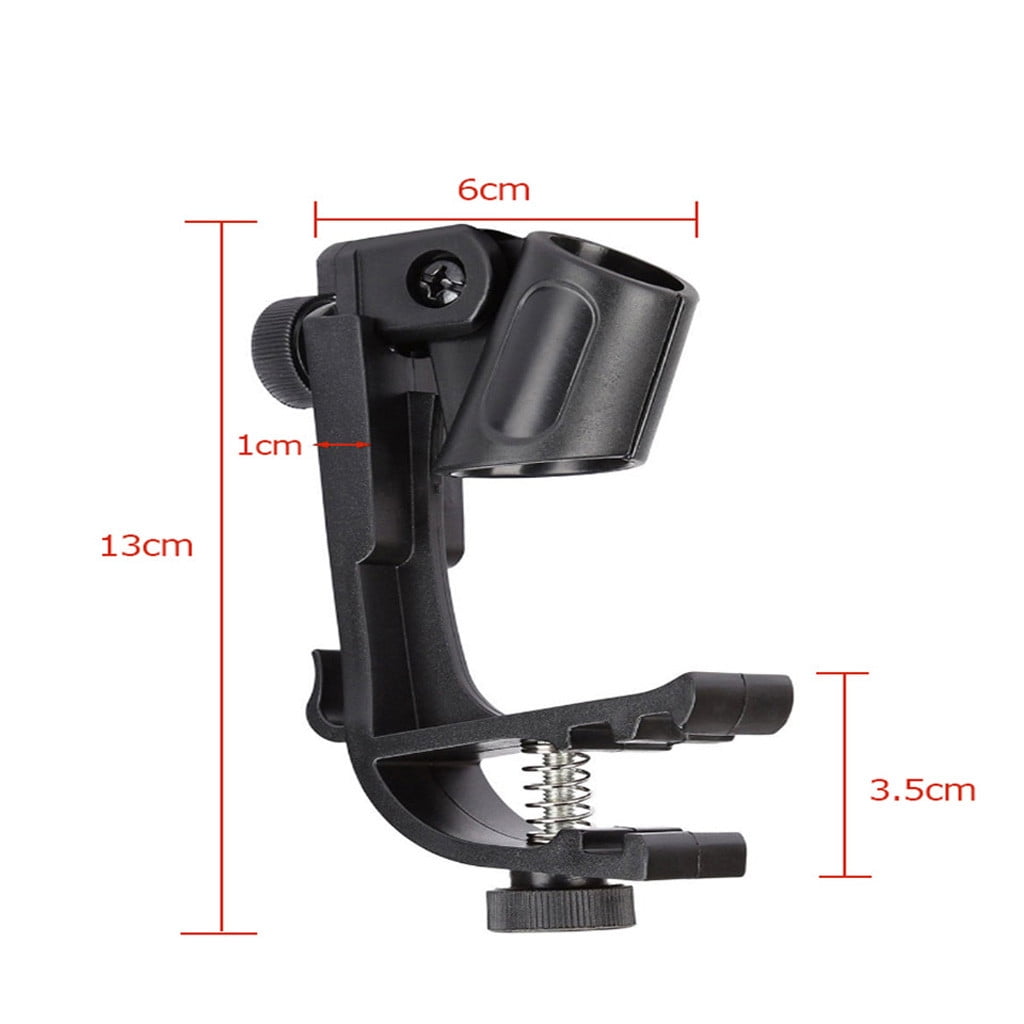 MtsDJSKF 2Pcs Adjustable Clip on Drum Edge Mount Microphone Mic Clamp ...