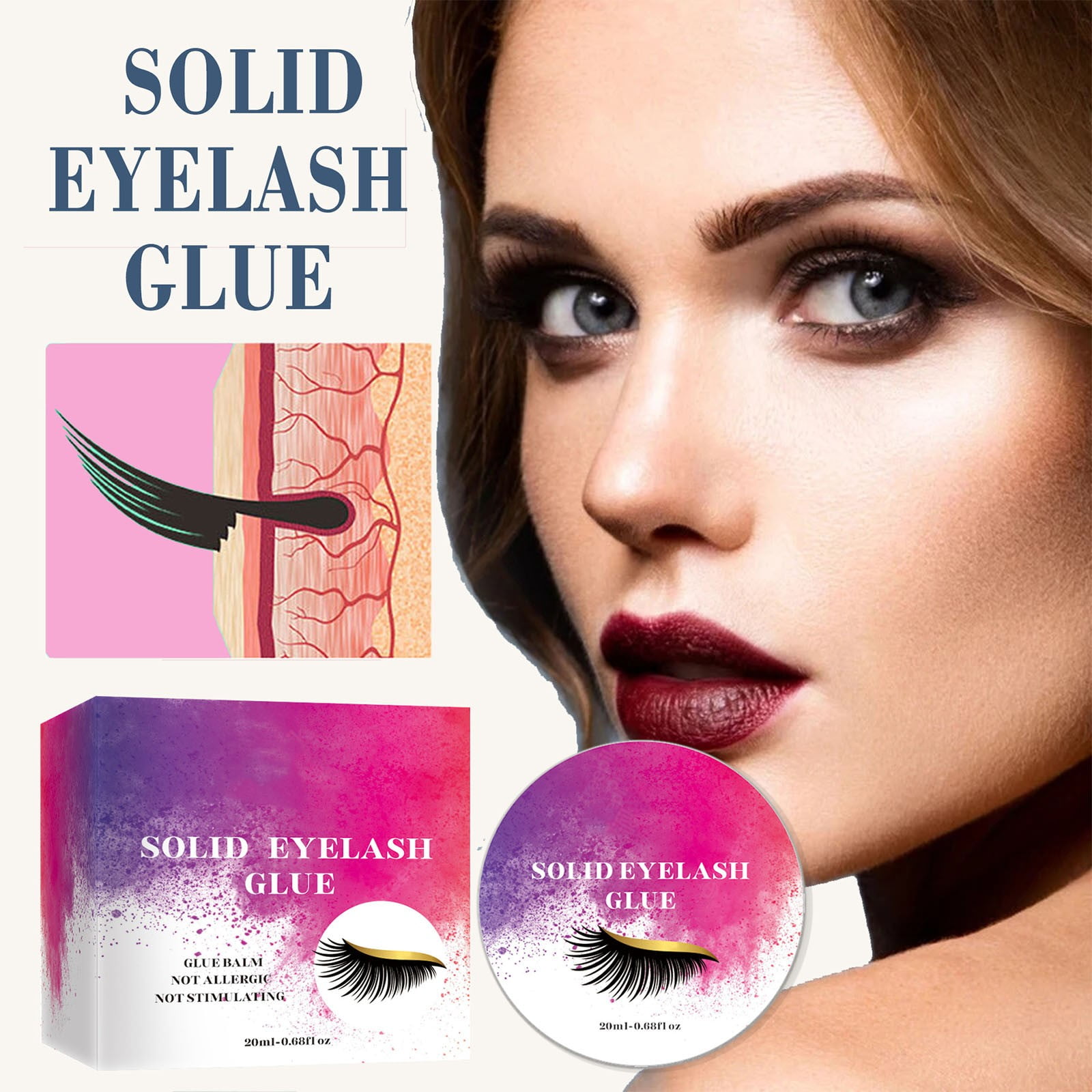 MtsDJSKF Chin for Women EyeSolid Glue Unscented Super Fast Bonding Is ...