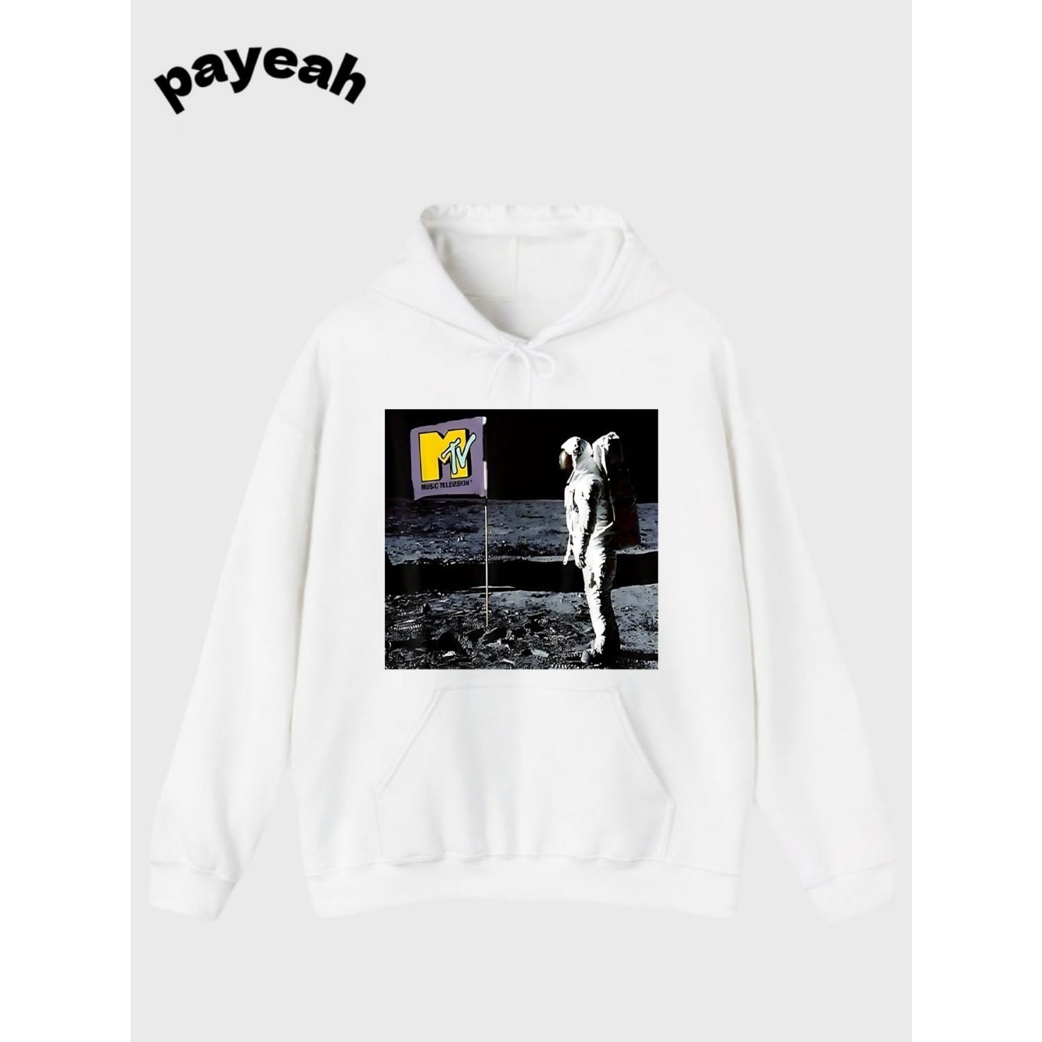Mtv moon man flag logo hoodie - Walmart.com