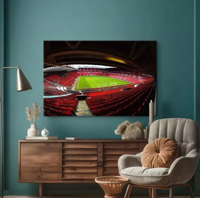 Mu Stadium Poster, Old Trafford Football Stadium NO FRAMED POSTER Home ...