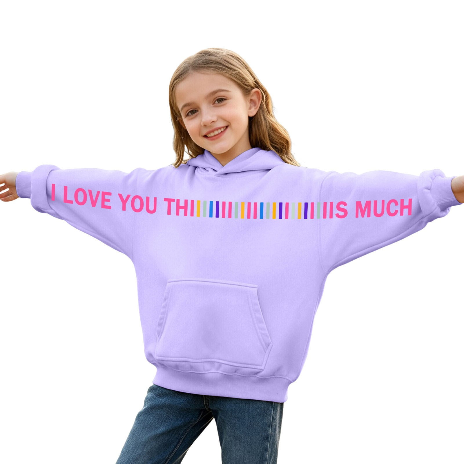 MuXiKeJi Clothes Girls Boys Secret Message Hoodie I Love You Thiiiiiis ...