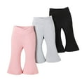 MuXiKeJi Clothes Girls High Waist Flared Thermal Pants Soft Brushed ...